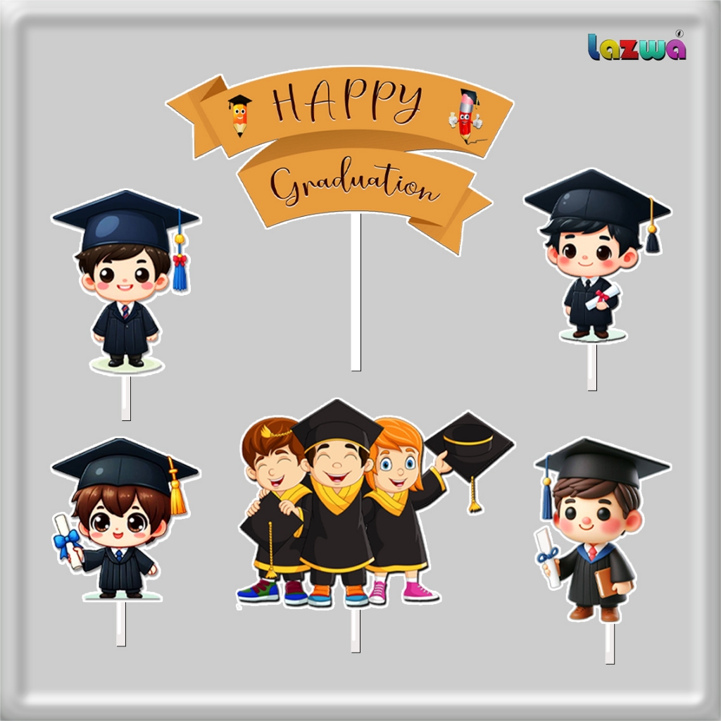 Men's Graduation Graduation cake Topper cake bouquet decoration ...