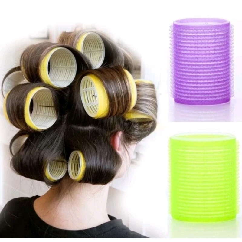 (6PCS) Automatic Jumbo Hair Rollers for rolling bangs / hair ends ...