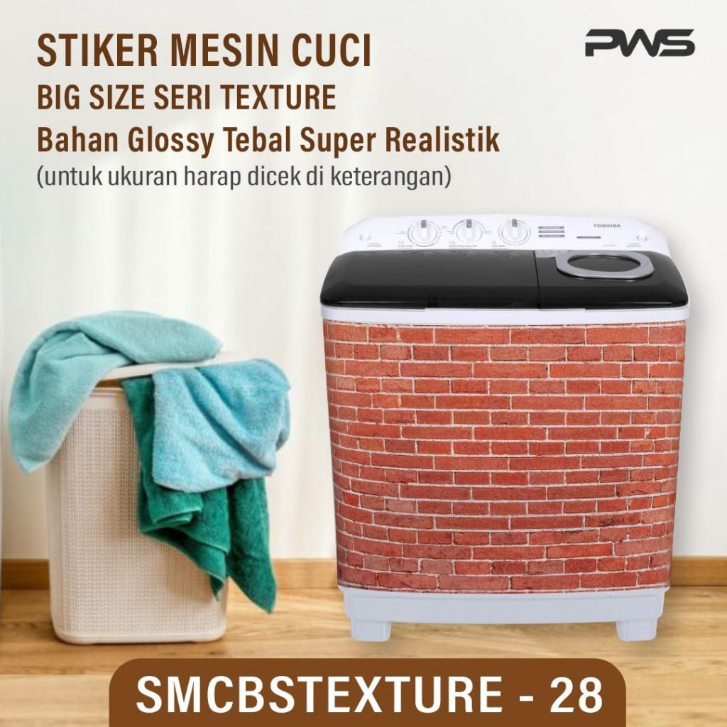 MESIN Big Size Texture Washing Machine Sticker/Latest Design Washing ...