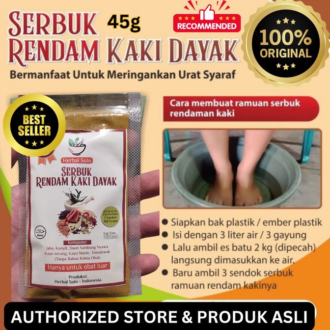 Kantan Herb Powder Foot Soak Spices Foot Soak Powder Dayak Herbal Solo ...