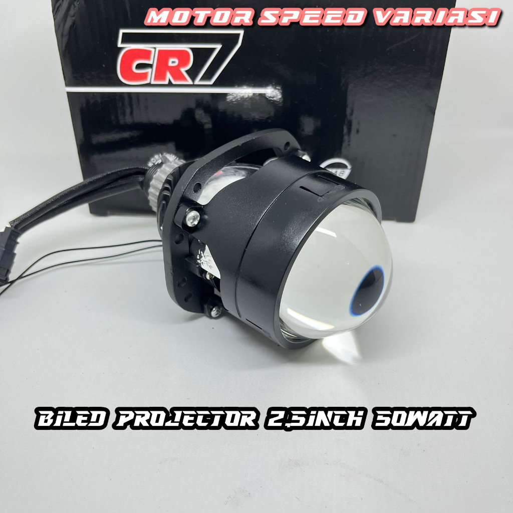 Biled Projector Headlight 2.5inch Flat RHD 50 Watt Dusk With Waterproof ...