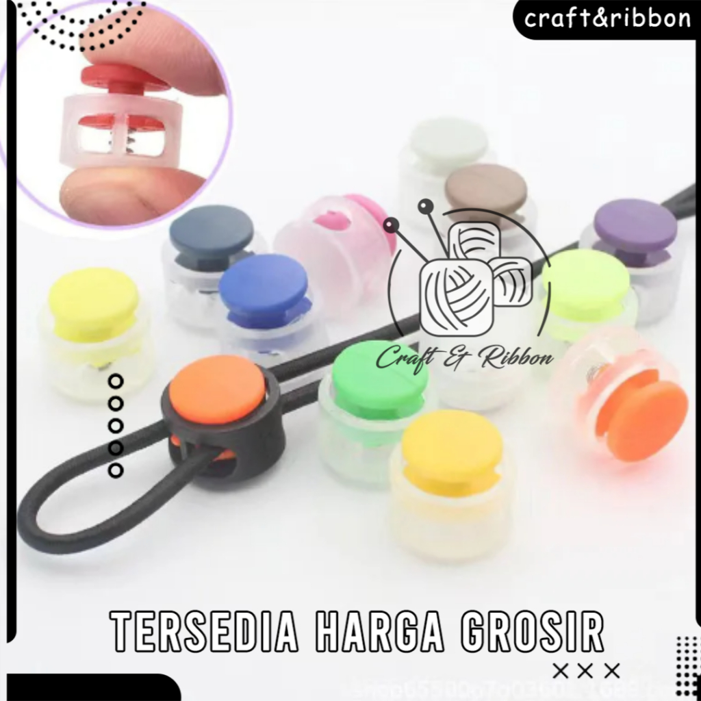 Stopper KNOB/KSON LOCKING STRAP ROUND COLOR | Shopee Philippines