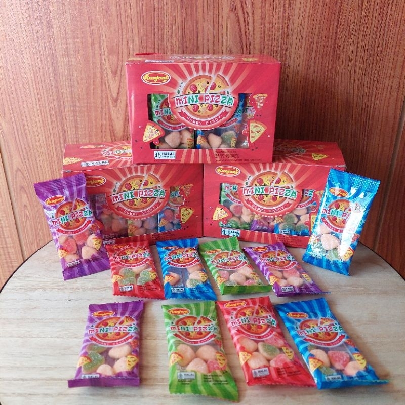 Ranjani Mini Pizza Gummy Candy 150 Grams 1 Box Contains 30 Sachets ...