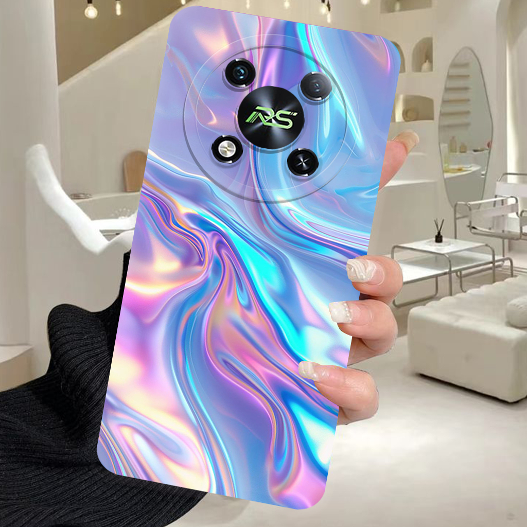 G22 - Latest itel RS4 2024 Case - PASTEL motif - Flexible Rubber Clear ...