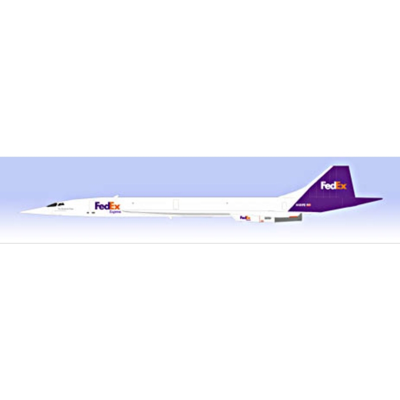 Concorde fedex Aircraft papercraft Pattern Sheet 144 (CN-A) Scale ...