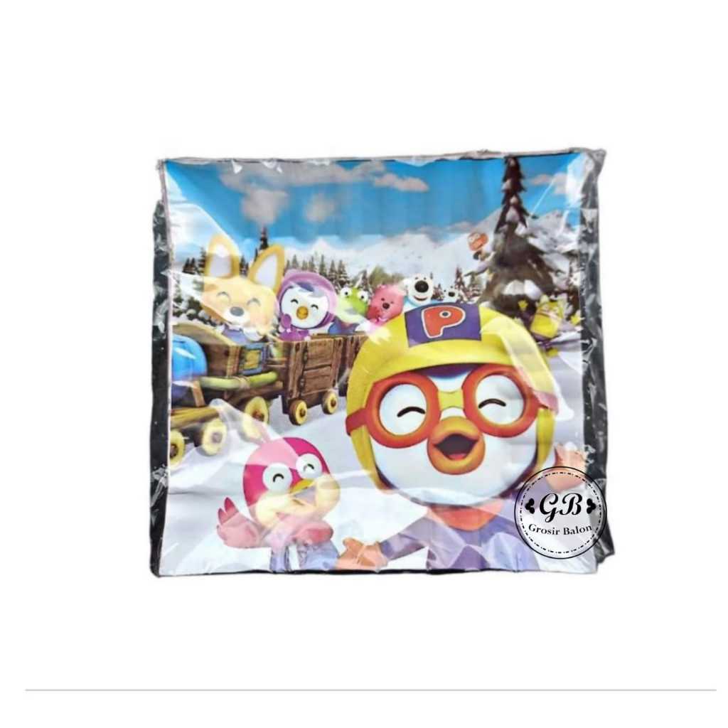 Pororo THEME BIRTHDAY CAKE PLATES/PORORO SQUARE SHAPED PLATES | Shopee ...