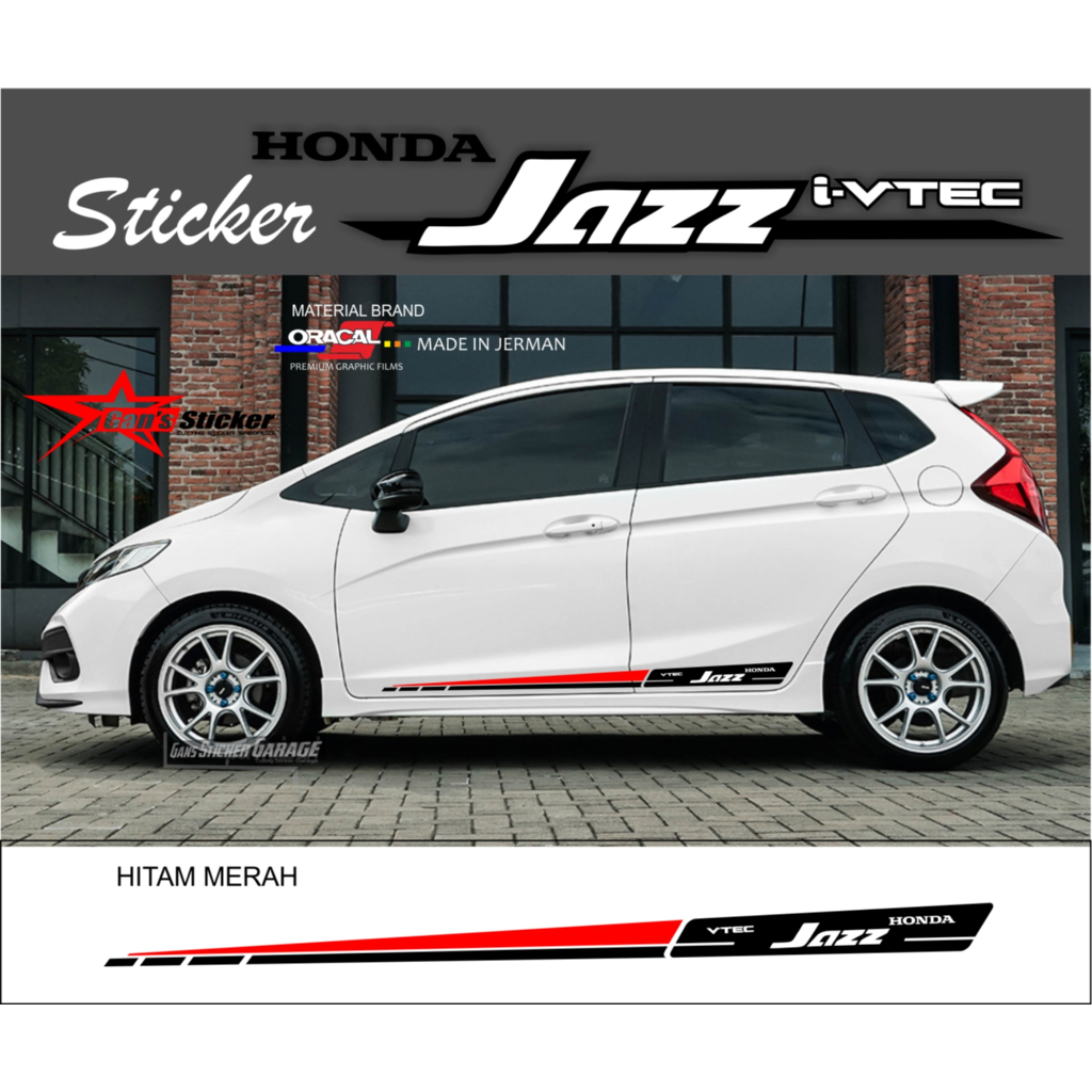 Sticker honda jazz rs Accessories honda jazz rs sticker Side hoda jazz ...