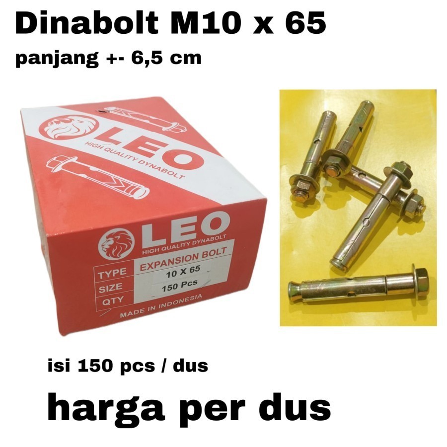 Dinabolt Leo 10 x 65 / dinabolt / dinabolt per box | Shopee Philippines