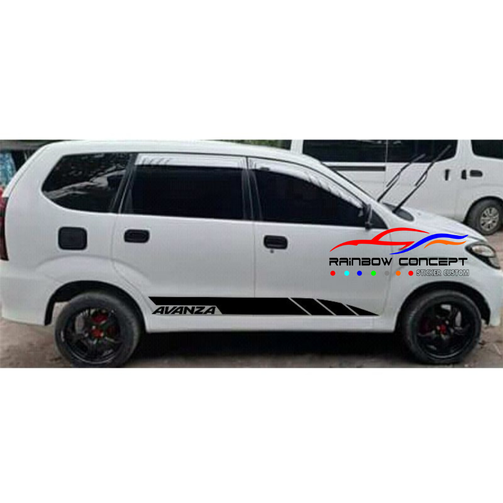 Side BODY STICKER AVANZA OLD LIST CUTTING Car STICKER TOYOTA AVANZA ...