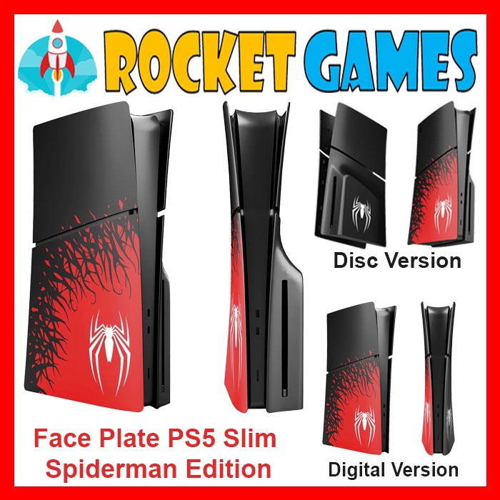 PS5 SLIM Face plate cover / Casing Plate skin Spiderman 2 Edition ...