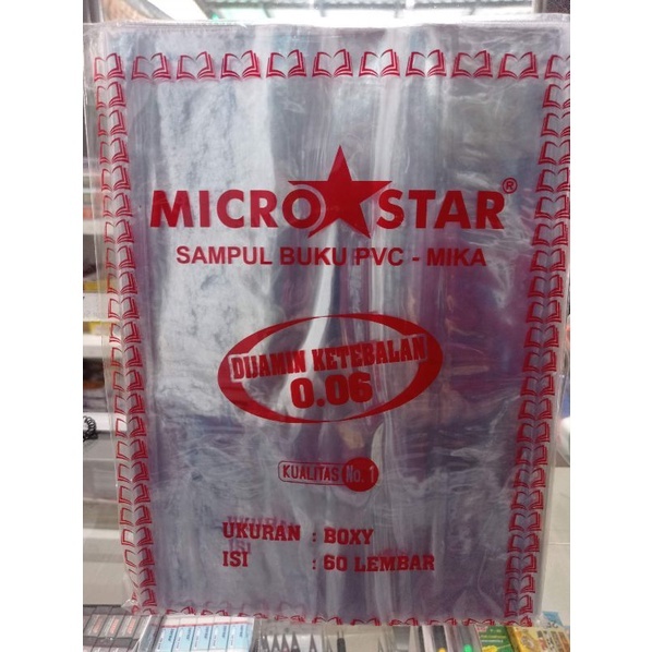 Microstar PVC Mica Plastic Cover Boxy Size (10 Sheets) For Campuss 36 ...
