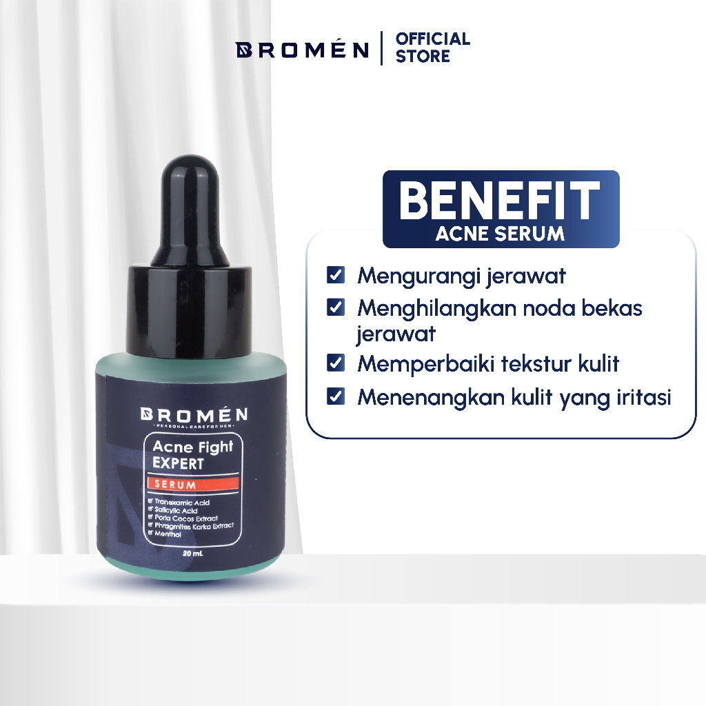 Bromen Acne Fight Expert Serum to treat Acne and Acne scars on men's ...