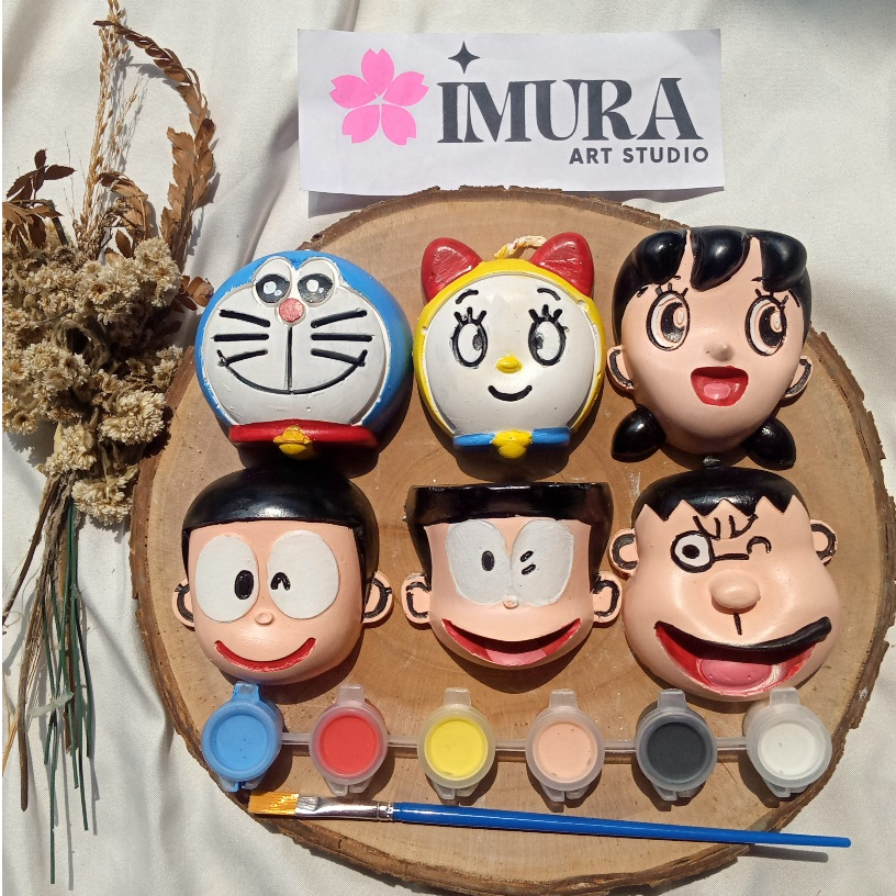 Gypsum Painting Package Set Doraemon / Doraemon Series DIY Character ...
