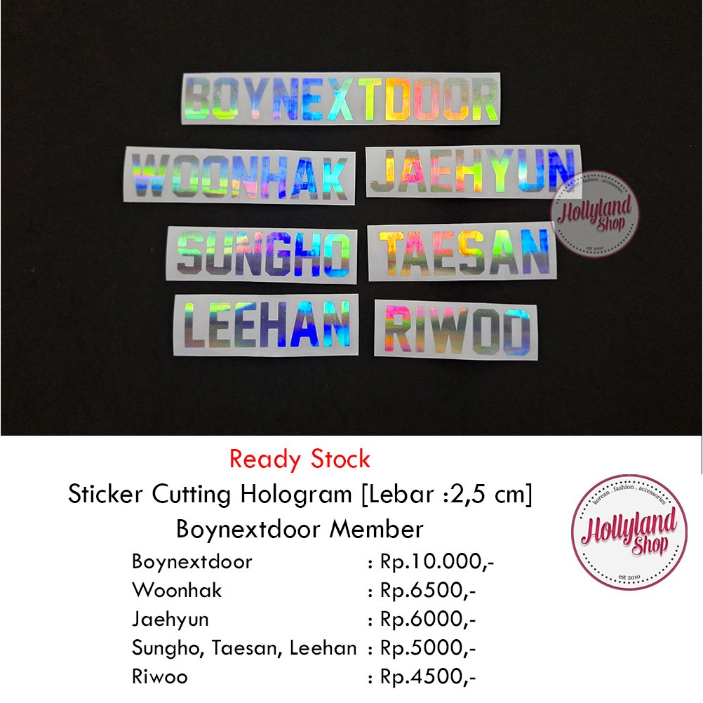 Boynextdoor Member Hologram Cutting Sticker | Shopee Philippines