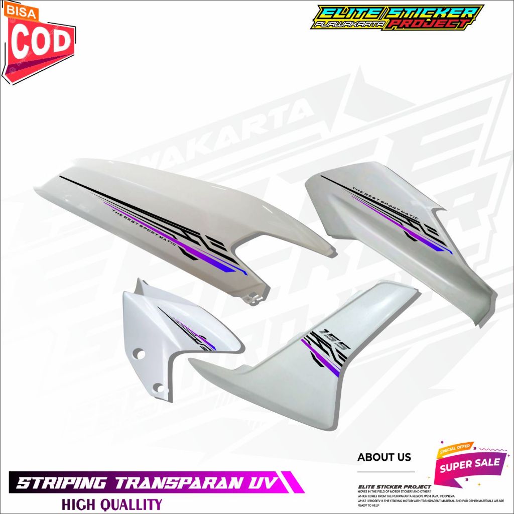 Striping Transparent Variations YAMAHA NMAX OLD 155 STICKER Variations ...