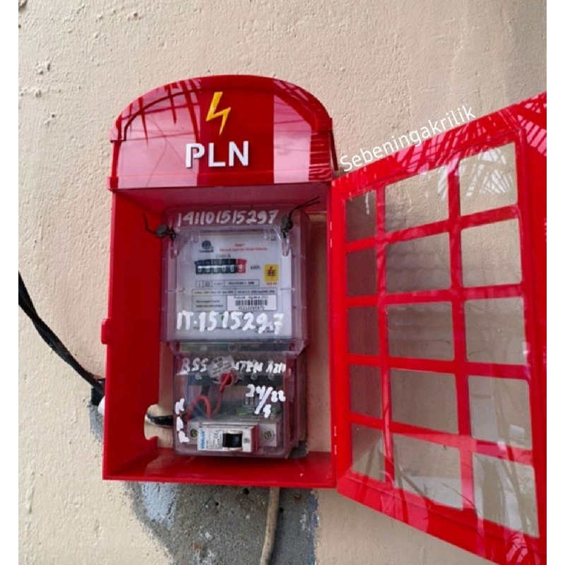 Small Prepaid Token PLN Electric Meter Box, Acrylic Material | Acrylic ...