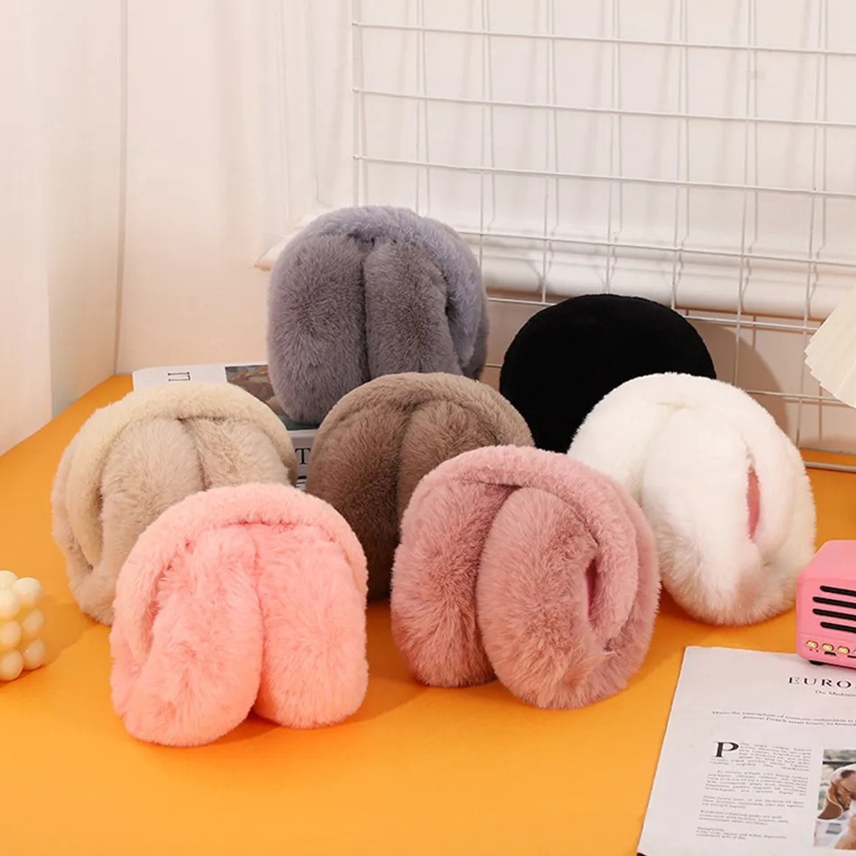 Ear Muff Winter Foldable Winter Earmuff Thick Snow Ear Muffs | Shopee ...