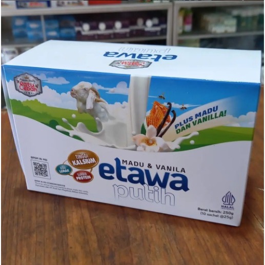 PUTIH RATU White Etawa Goat Milk Queen Bee Plus Honey Vanilla BPOM 10 ...