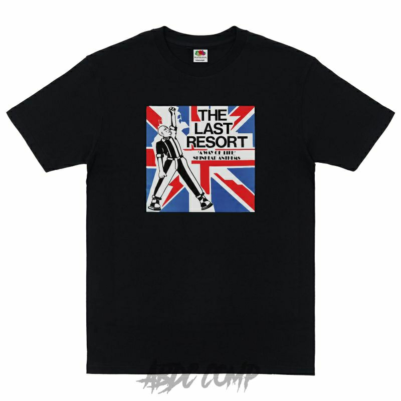 T-shirt Band The Last Resort - A Way Of Life/Kaos Skinhead Punk Emo/Baju Keren Working Class ...