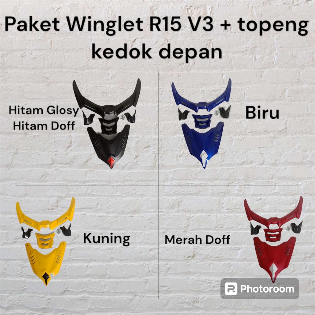 R15 Winglet Package VVAV3 + Front Mask | Shopee Philippines