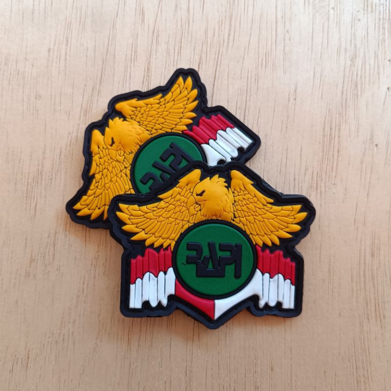 Patch rubber pvc logo wing Neat 3D Embossed - velcro rubber emblem ...