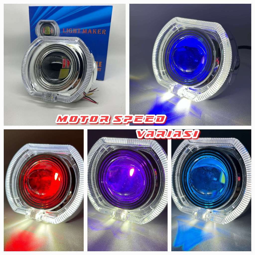 Biled Cut Off GEN 3 Projie Lamp with Shroud + Devil 4 inch Waterproof ...