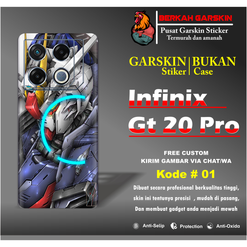 Contents Of 2pcs] Garskin Sticker INFINIX GT 20 PRO Motif 01-05 Can ...