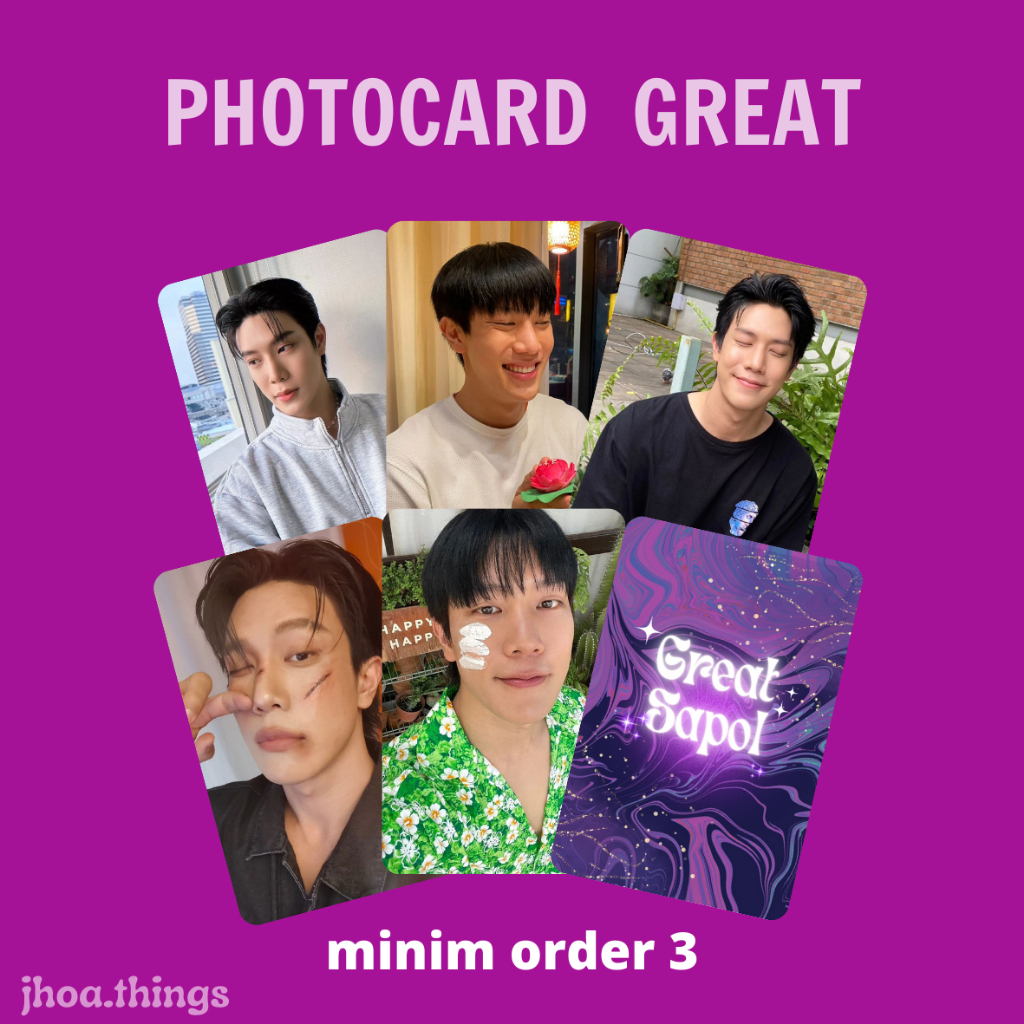 [Blessing] Photocard GREAT SAPOL GRTSP THAI ACTOR GMMTV WANDEE GOODDAY ...