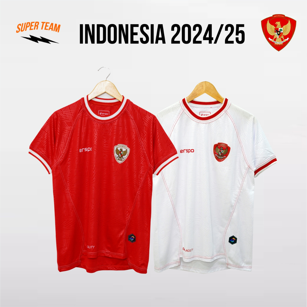 REPLIKA Indonesian National Team Football Jersey Home-Away New 2024-25 ...