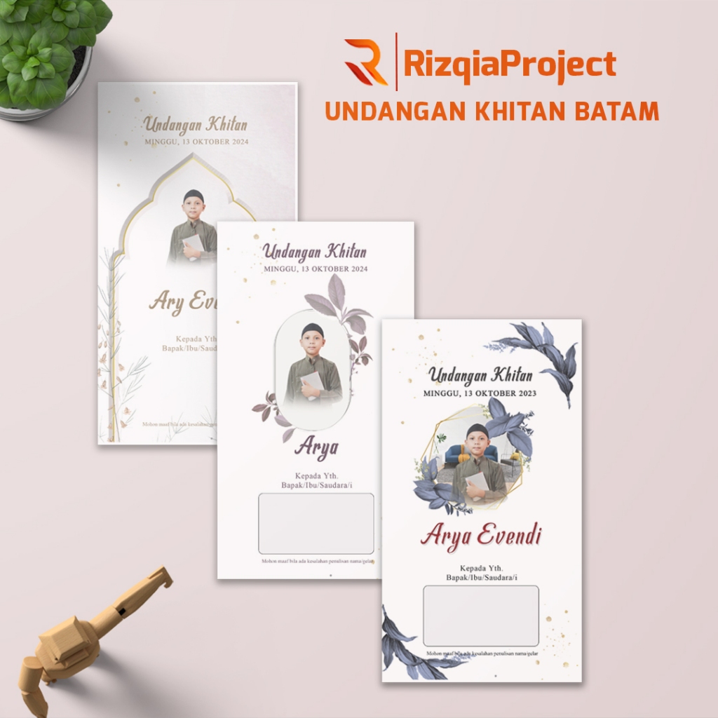 Batam Circumcision Invitations, Circumcision Blanks, Circumcision ...