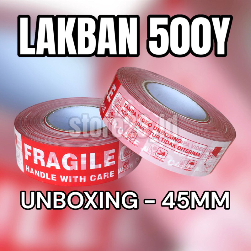 UNBOXING ISOLATION 45MM X 500Y / UNBOXING duct tape 45MM | Shopee ...