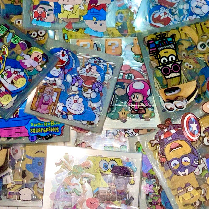 Doraemon MINION SPONGEBOB SINCHAN Cartoon Sticker Etc | Shopee Philippines