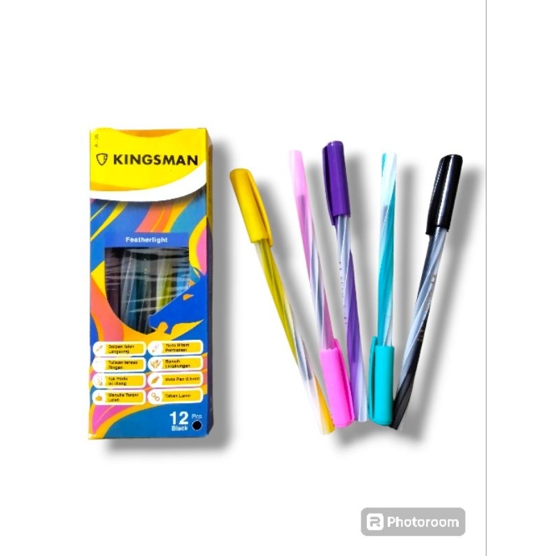 Kingsman Ballpoint Pen (12 pcs) | Shopee Philippines