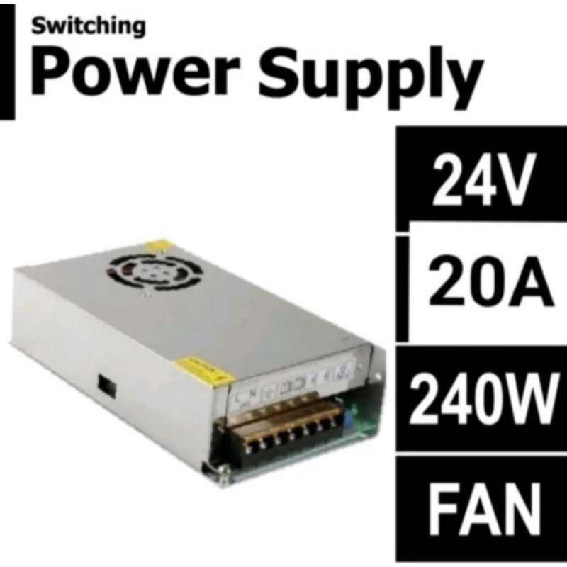 Switching Power Supply PSU 24V 20A High Quality, 24 Volt 20 Ampere ...