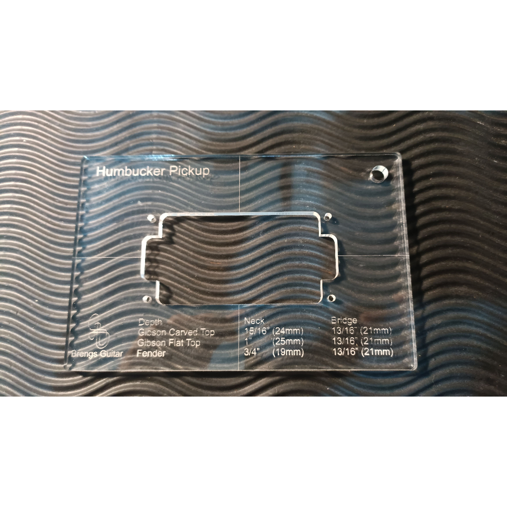 Acrylic Mall/Template 5mm Cavity Pickup Humbucker Guitar | Shopee ...