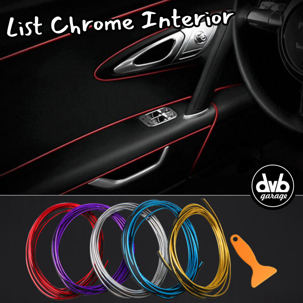 LIST CHROME UNIVERSAL REFLECTIVE CAR TRIM DASHBOARD INTERIOR DECORATION ...