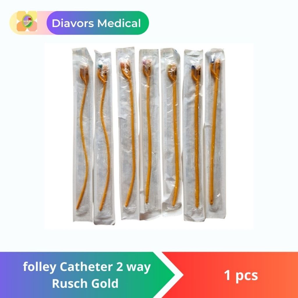Foley Catheter Gold 12 14 16 18 20 22 24 fr 2 Way folley foly cateter ...