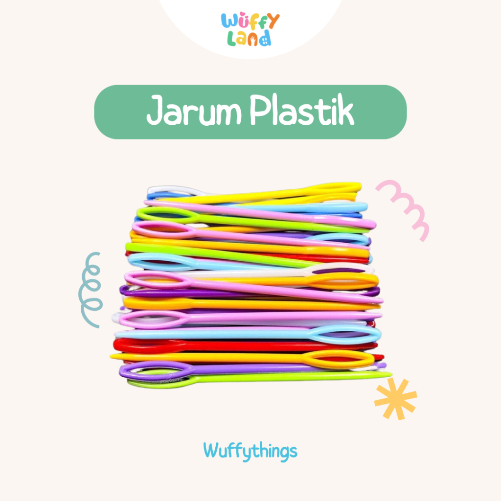 Wuffyland Children's Blunt Plastic Needles for Hand Motor Skills, Pre ...