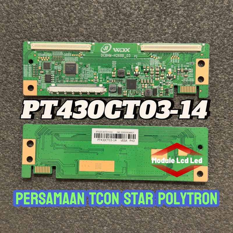 Tcon POLYTRON PT430CT03-14 PERSONAL TCON STAR POLYTRON 43 | Shopee ...