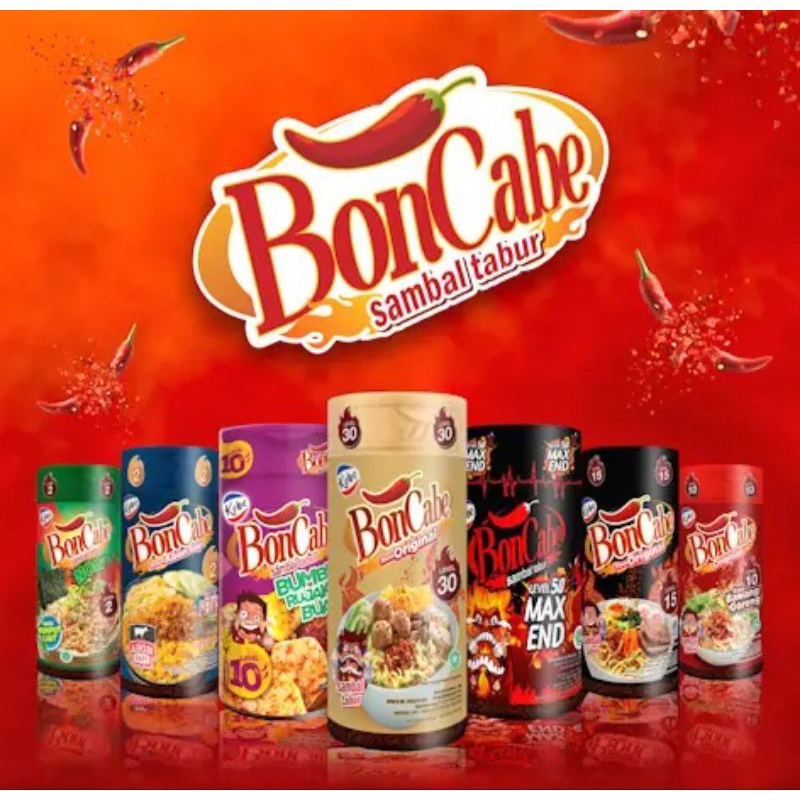 Kobe Bon Cabe Boncabe Sambal Tabur Level 2 10 15 30 50 Bottles/Sachet ...