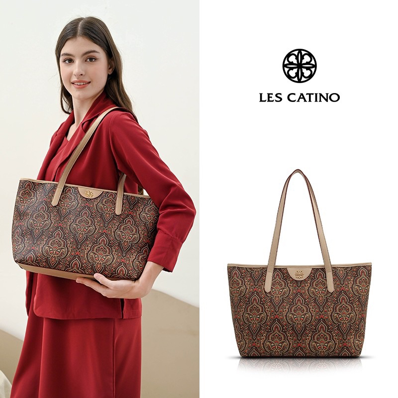 LES CATINO VONDA PAISLEY TOTE SHOULDER BAG | Shopee Philippines