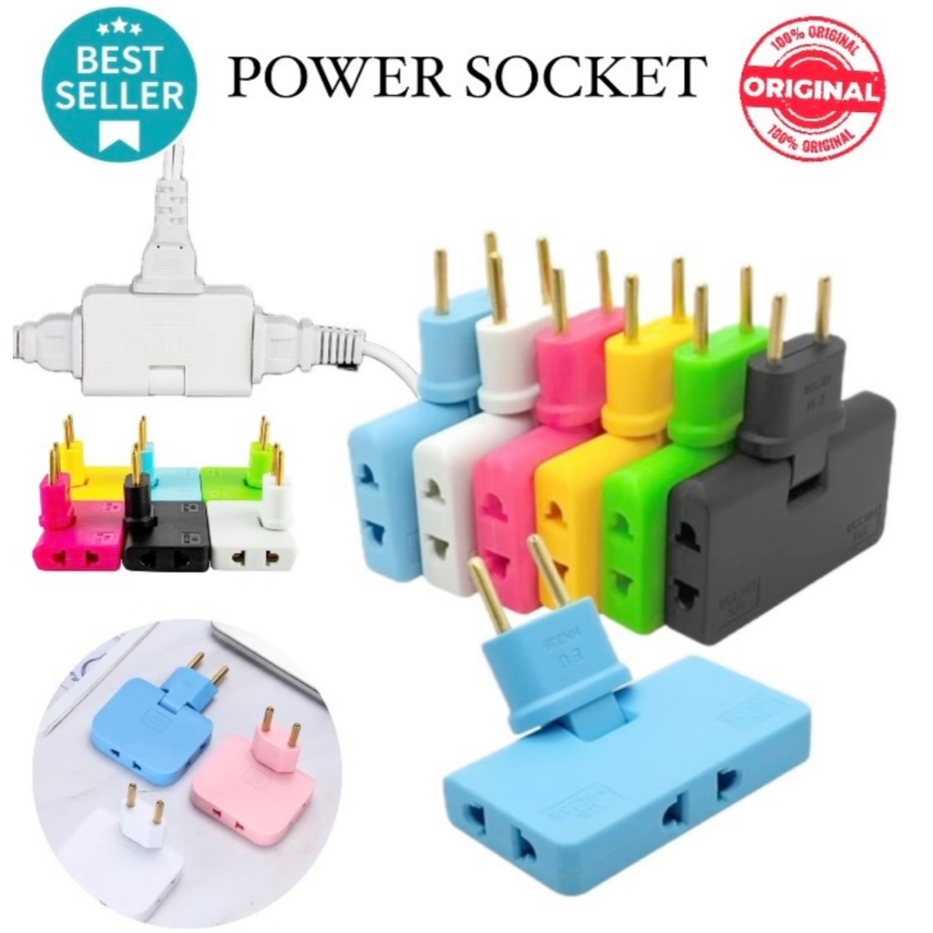 Power Socket 3in1 Extension Plug Folding Additional Hole Socket Travel ...