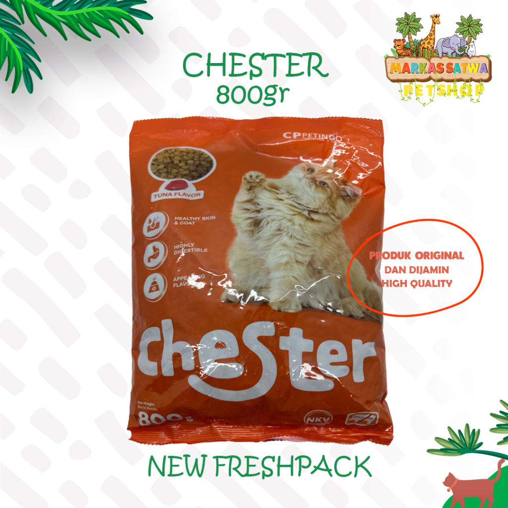 New Packaging Of CHESTER 800gr tuna Fish Flavor Dry Food For Adult Cats ...