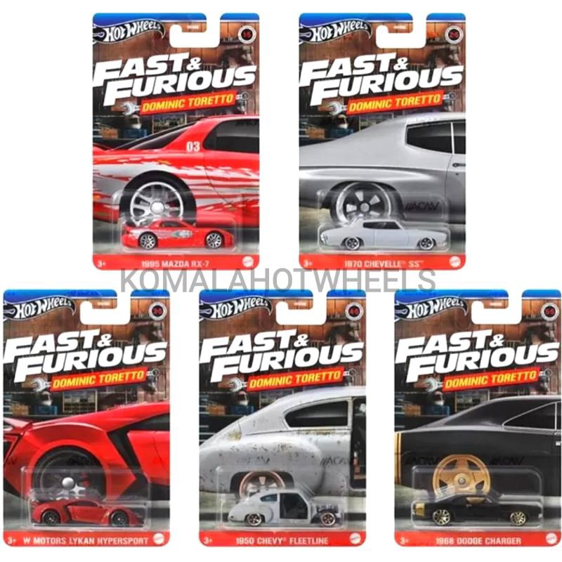 Hot Wheels Fast and Furious Dominic Toretto 2024 Mazda RX 7 Lykan ...