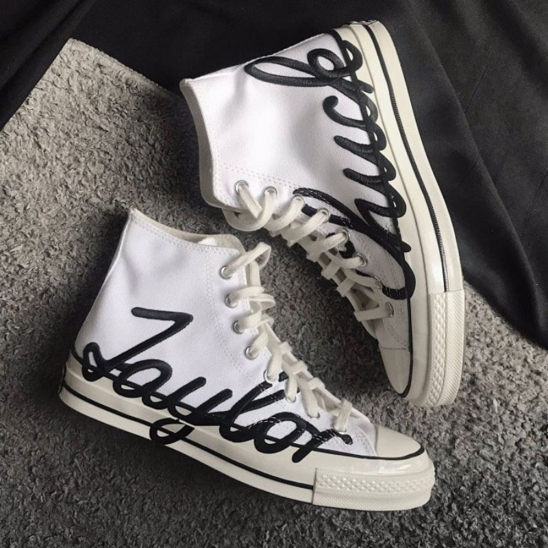 Converse CHUCK TAYLOR 70S SIGNATURE WHITE HIGH100% ORIGINAL Official PT ...