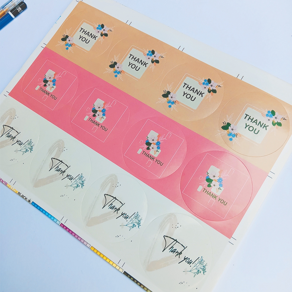 Sticker cutting thank you cutting thank you cutting Sticker thank you ...