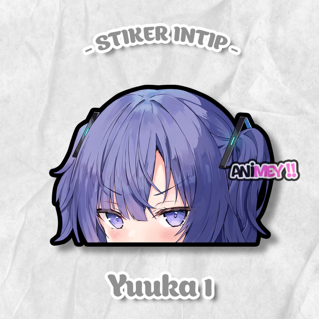 Yuuka Hayase Blue Archive Peek Sticker/Waterproof Anime Sticker ...