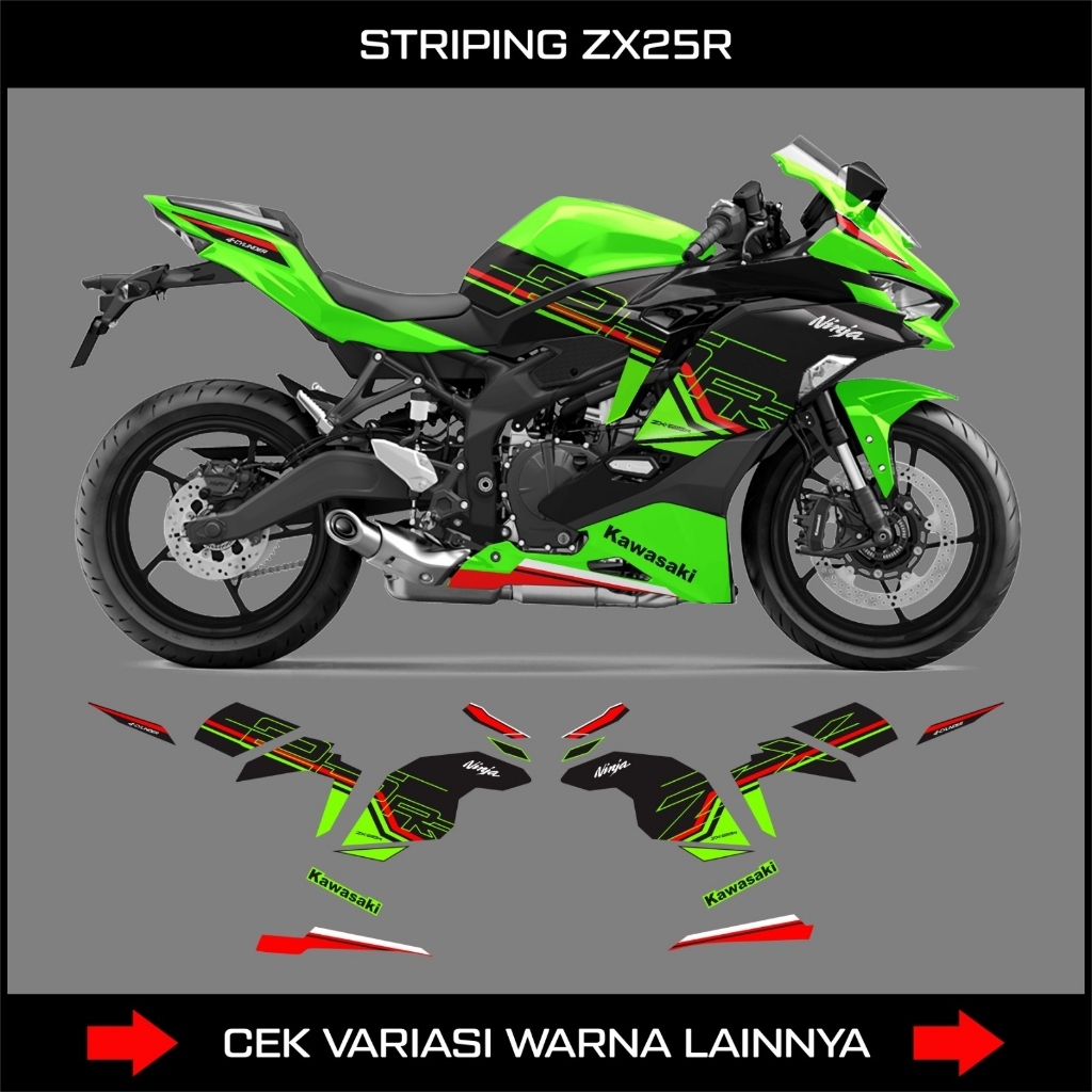Striping Sticker Decal Zx25r / Sticker List of Variations / Stock ...