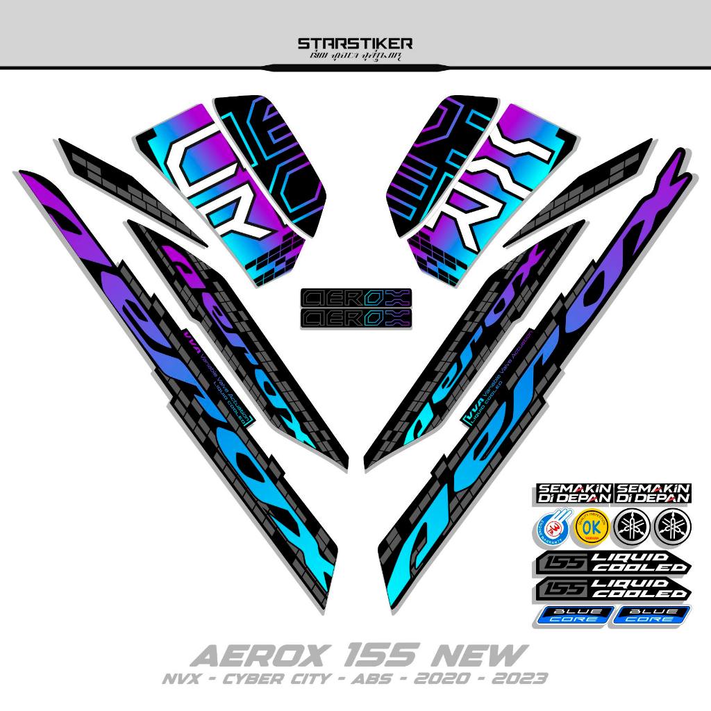 Striping Aerox Motif 8 /2020-2023/Nvx/Cyber City/Yamaha/New Connected ...