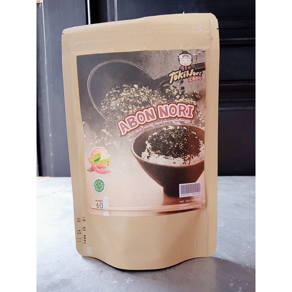 SPICY ABON NORI 60 GR TOKINORI BRAND - SPICY SEAWEED SHREDDED ABON ...
